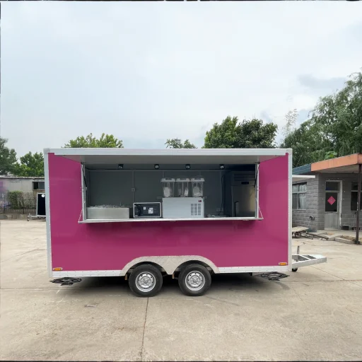Multi Functional Square Food Trailer Crepe Car Trike Shave Ice Food ...