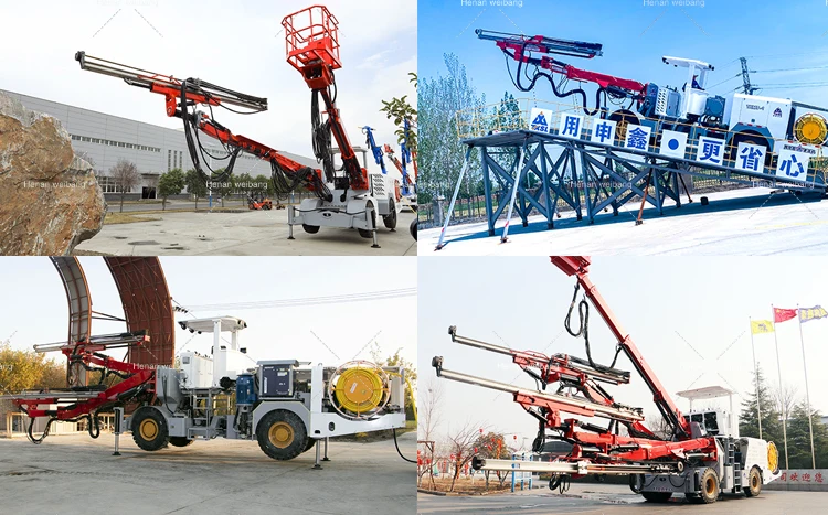 Construction Tunnel Mining Robodrill Rig 3 Boom Jumbo Drill Machine for ...