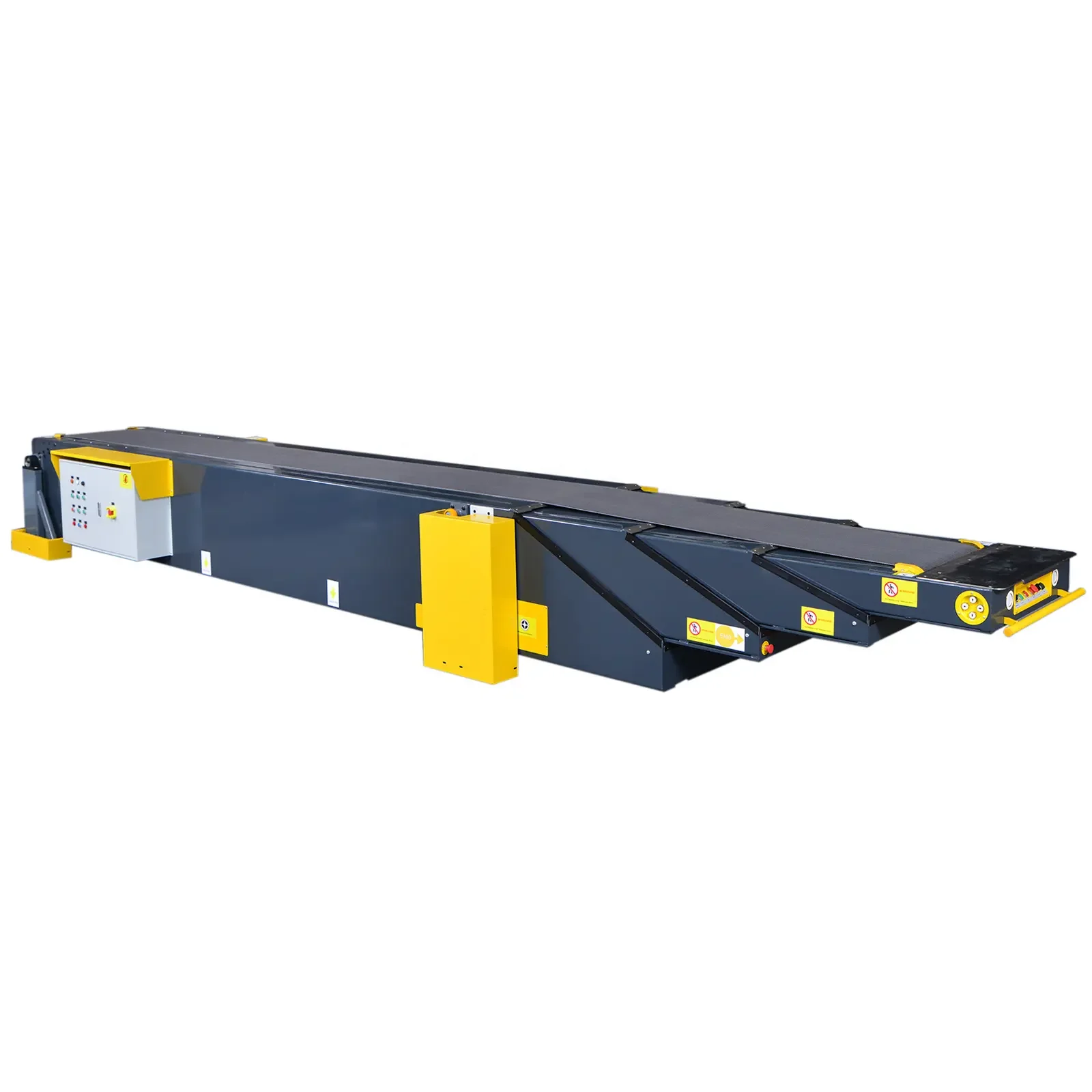 60feet Long Container Truck Loading Unloading Belt Conveyor, Telescopic ...
