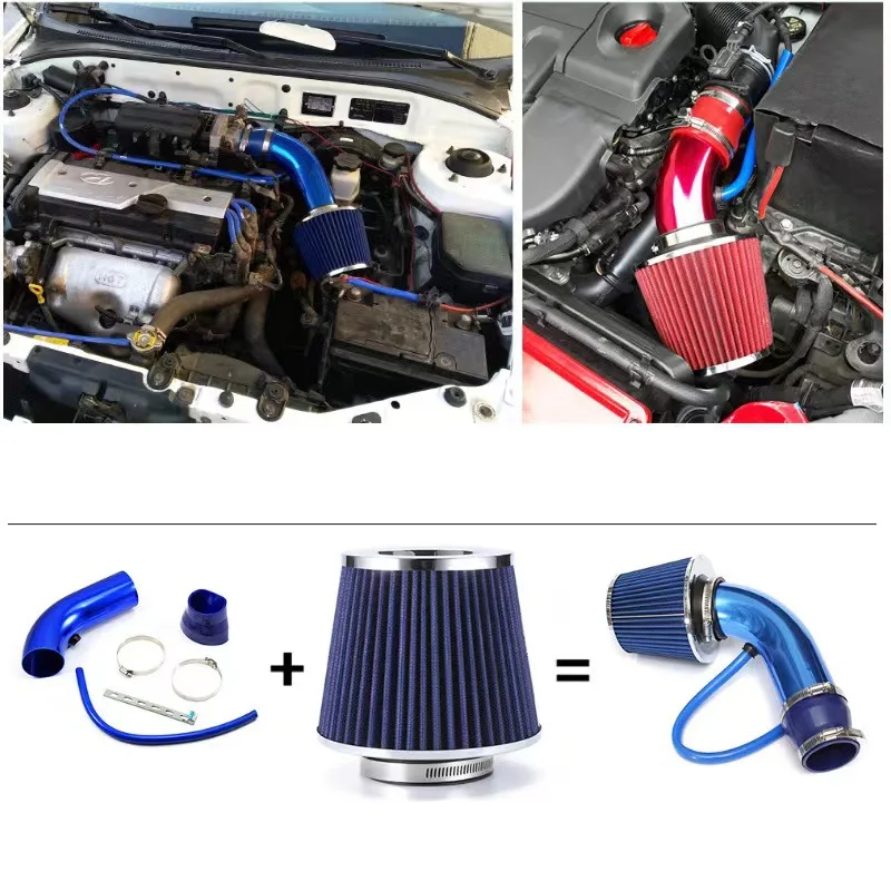 Universal 76mm Car Racing Cold Air Intake System Induction Pipe Tube ...