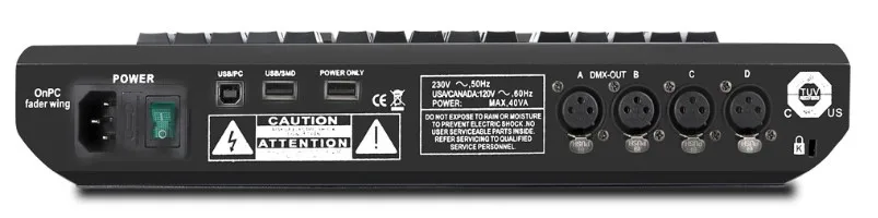 Professional Stage Light Controller MA2 System Command Fader Wing DMX ...