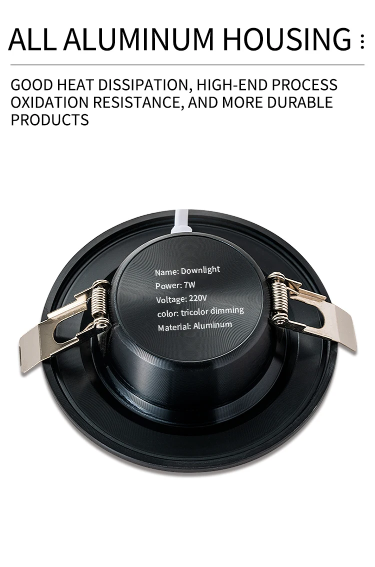 Round Ceiling Panel Light Recessed Downlight Led Dimmable Hotel Small ...