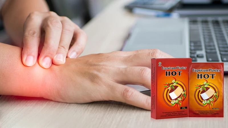 Factory Price Heat Pack Capsicum Plaster Ce Approved Capsicum Back Pain ...