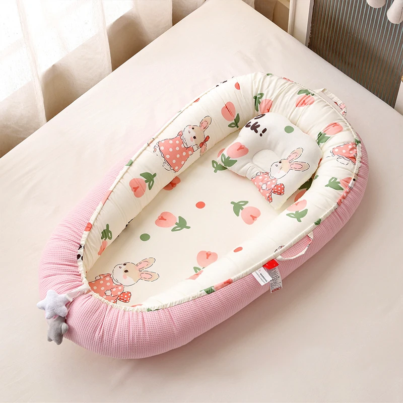 100% Cotton Nest For A Newborn Baby Skin-friendly Portable Adjustable ...