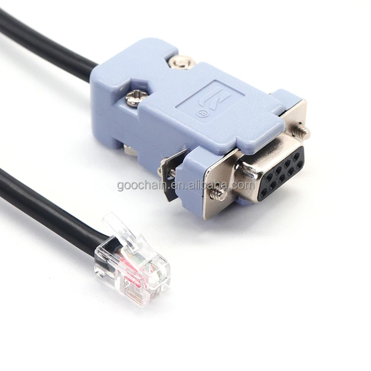 RS232串行DB9母至RJ11通信控制台计算机电缆VGA连接器| Alibaba.com