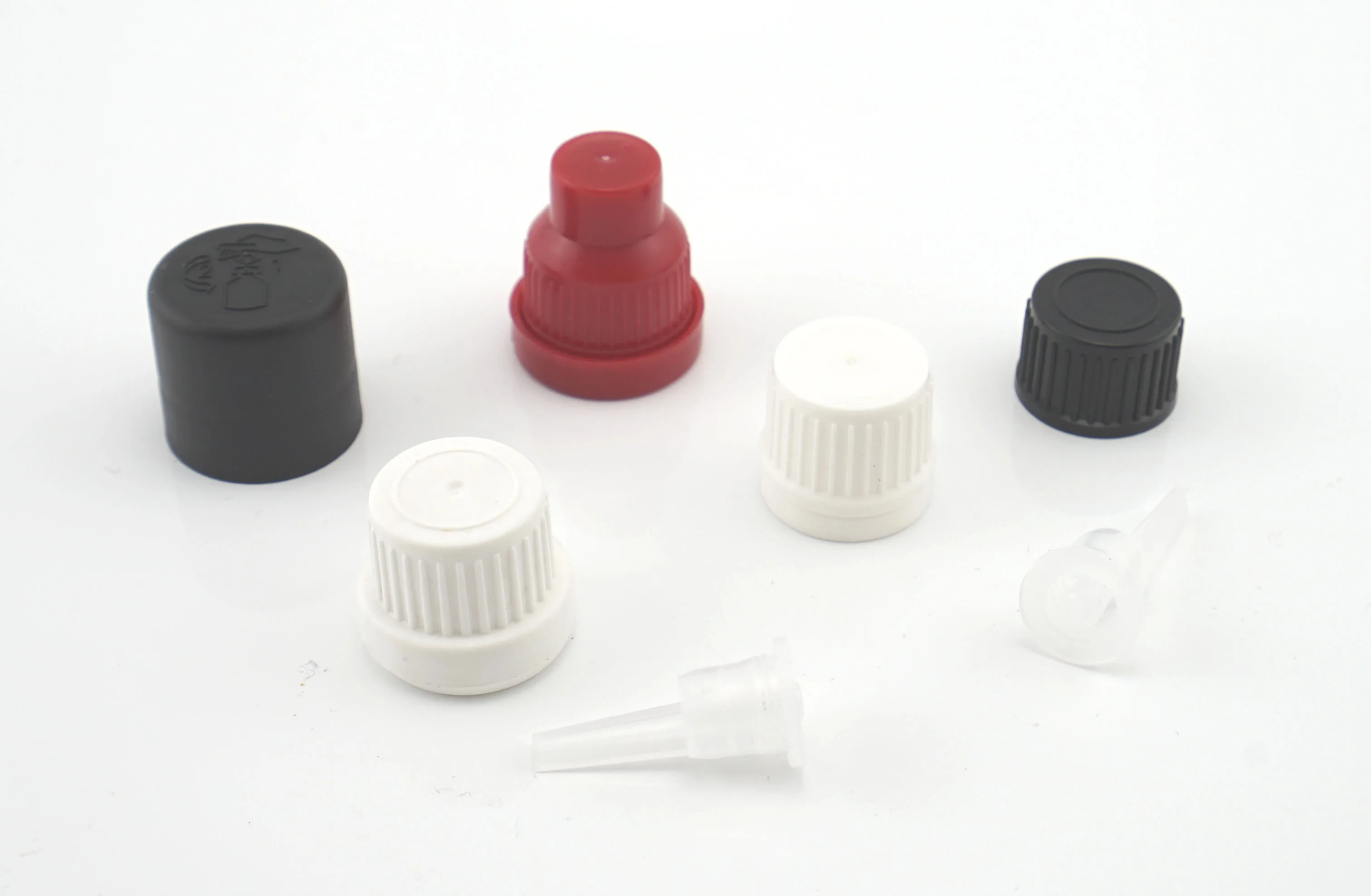 Black 18mm Tamper Evident Euro Dropper Cap - Industrial Use