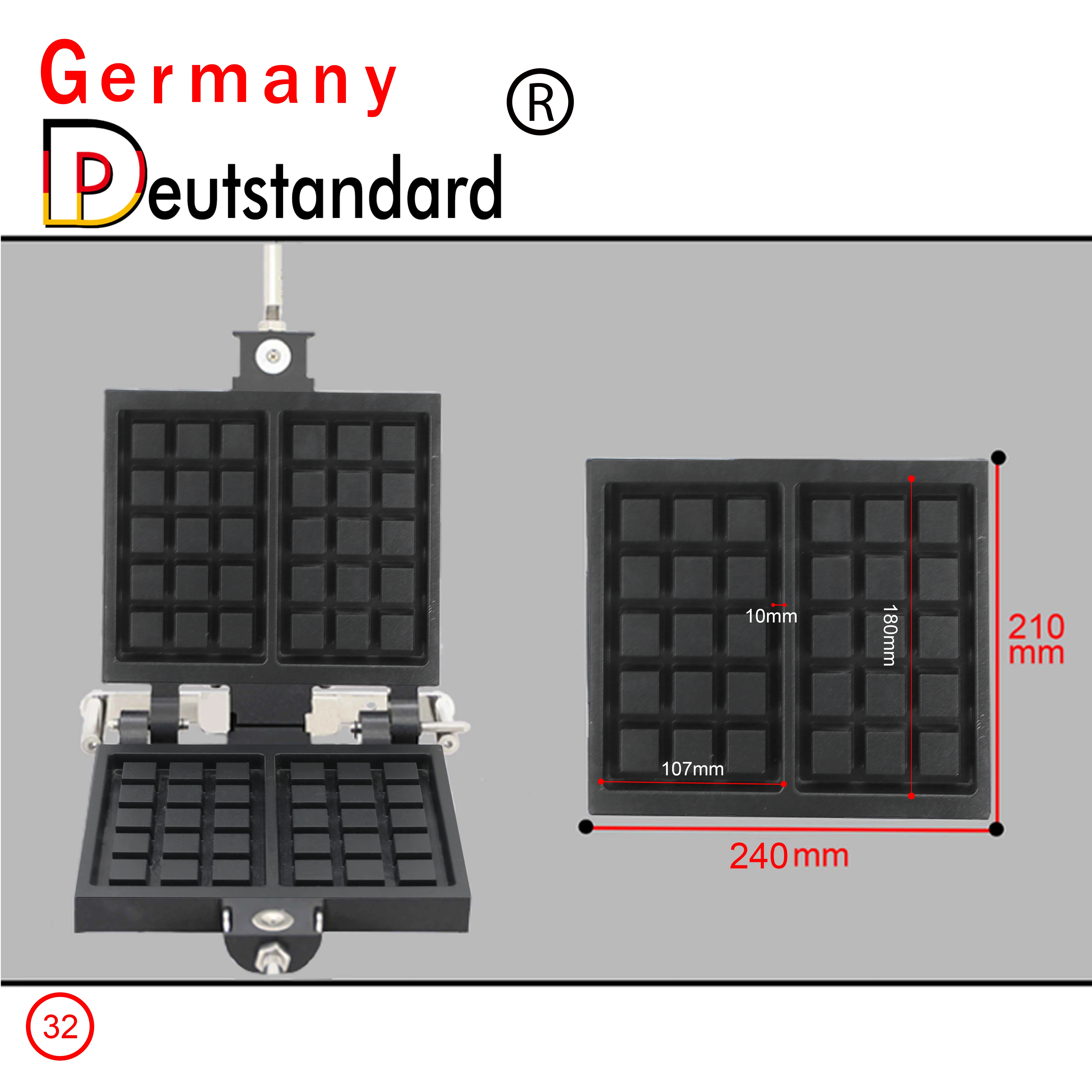 Germany Deutstandard NP-32 Belgian Waffle Maker - Durable & Efficient