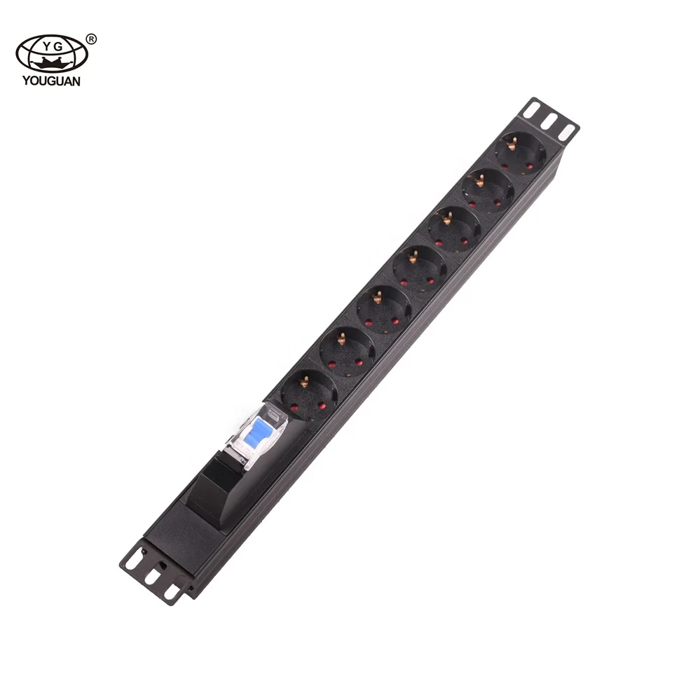 19 Inch Power Distribution Unit - 16A 250V with 7 Slots