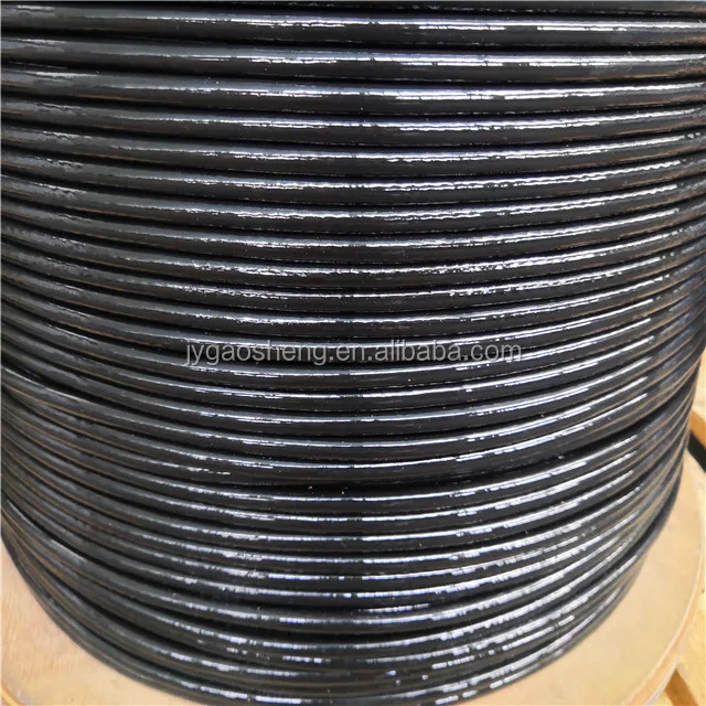 Durable Black Tpu Coated Wire Rope Gym Cable 6.0mm For Fitness - Buy ...