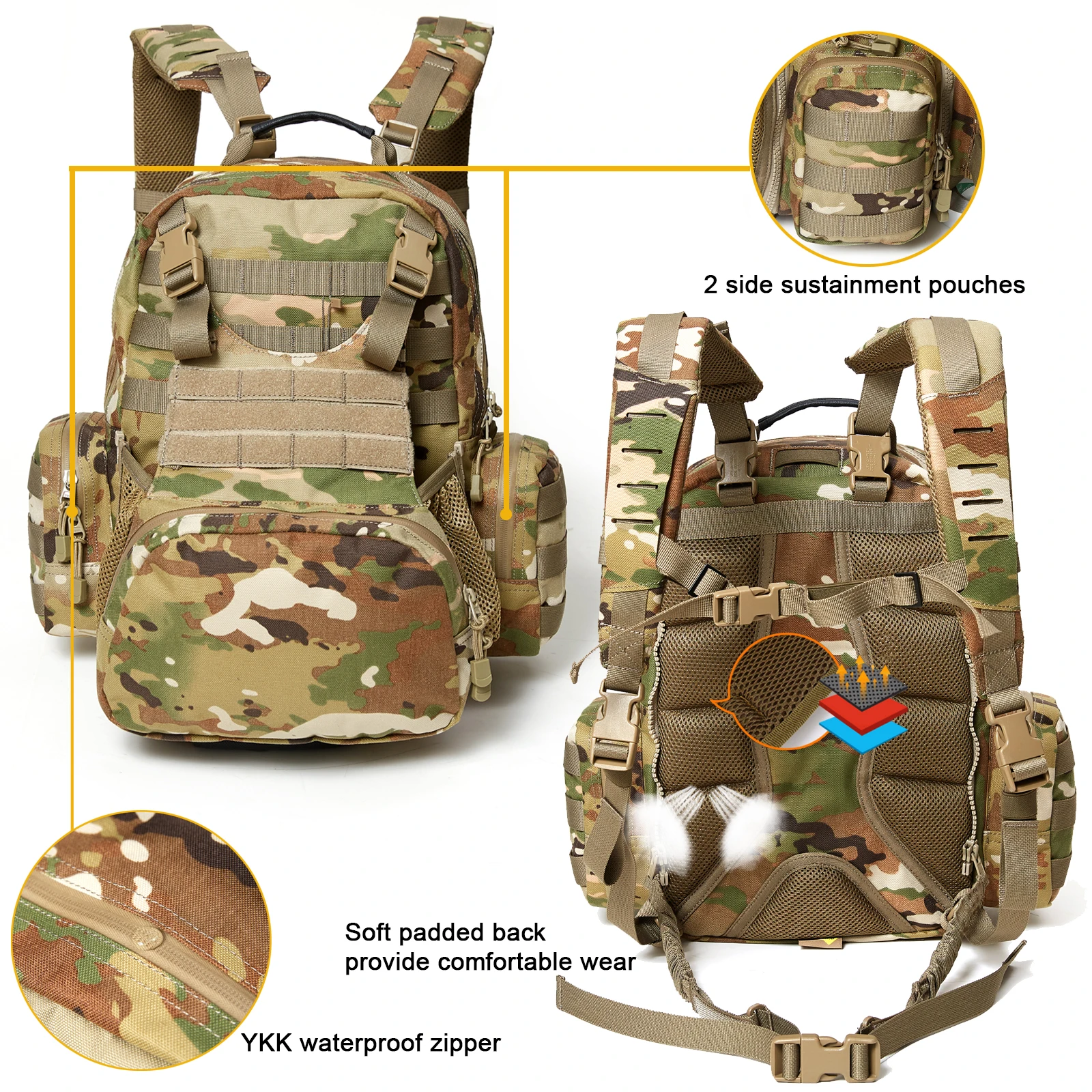OCP Camouflage Modular Tactical Vest System by Akmax