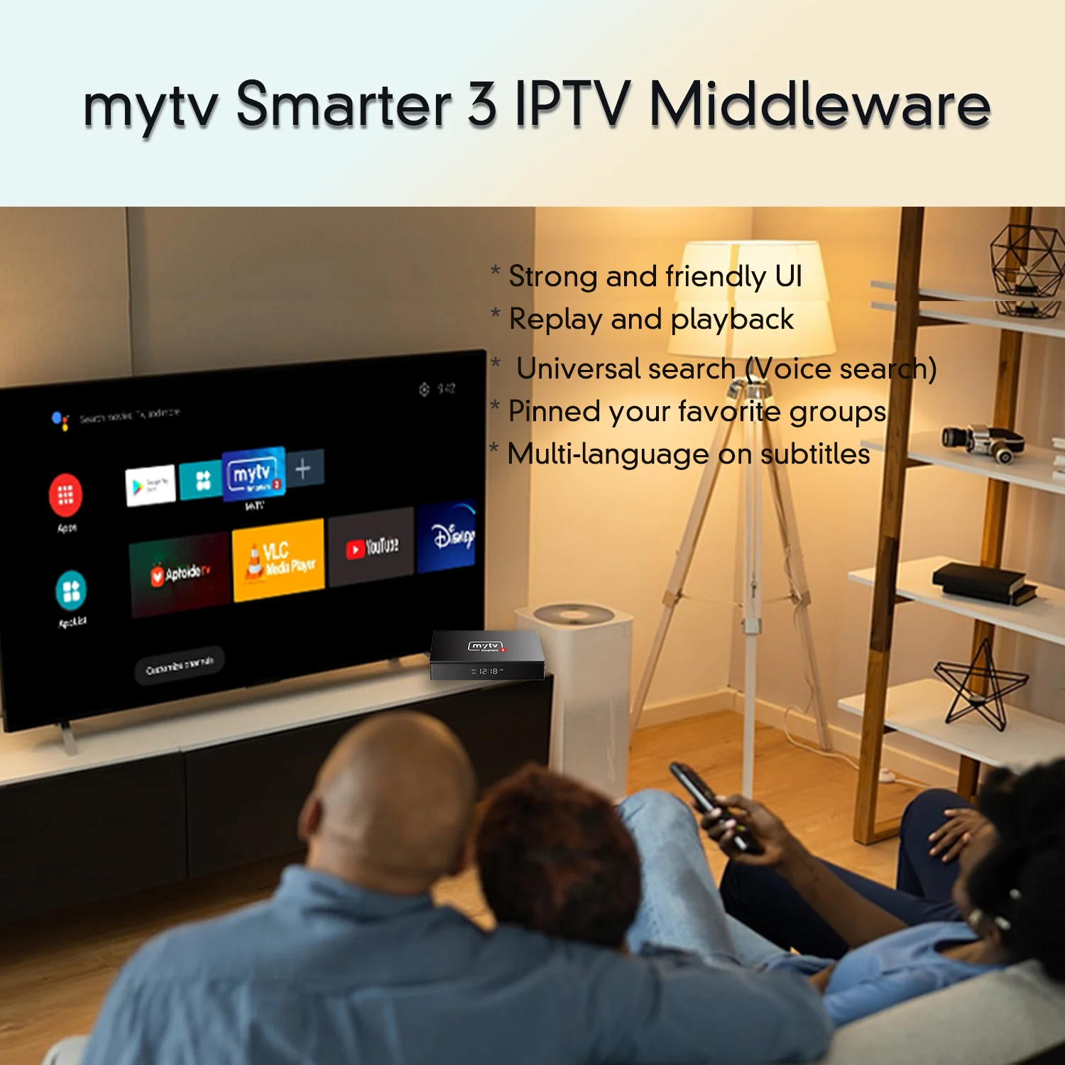 2o24 Android 4k Tv Box Ott Iptv Mytv T9 Smarters 3 Player Atv Ui Bt ...