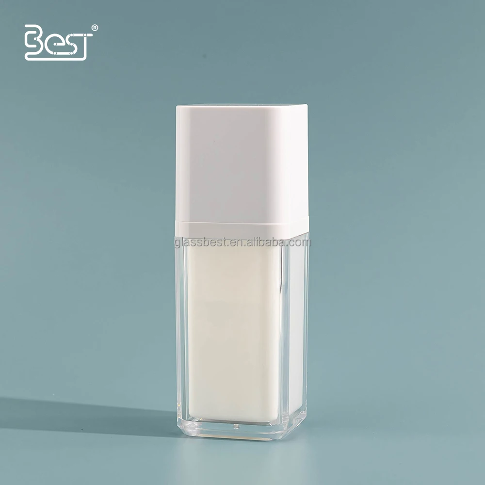 Pretty Square Clear Housing And White Liner Lotio Oil Packing 30ml ...