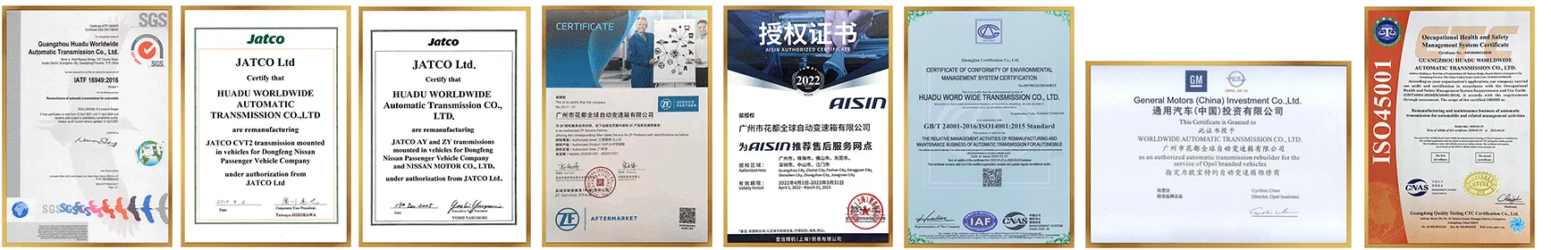 Guangzhou Huadu Worldwide Automatic Transmission Co., Ltd.