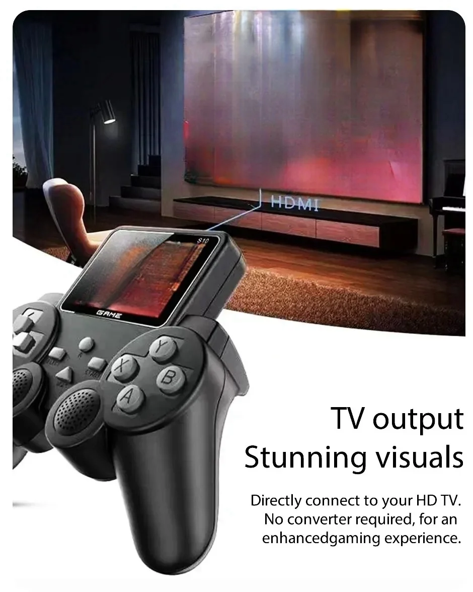 S10 Handheld Emulation Console Video Consoles 2.4-Inch Screen Remote ...