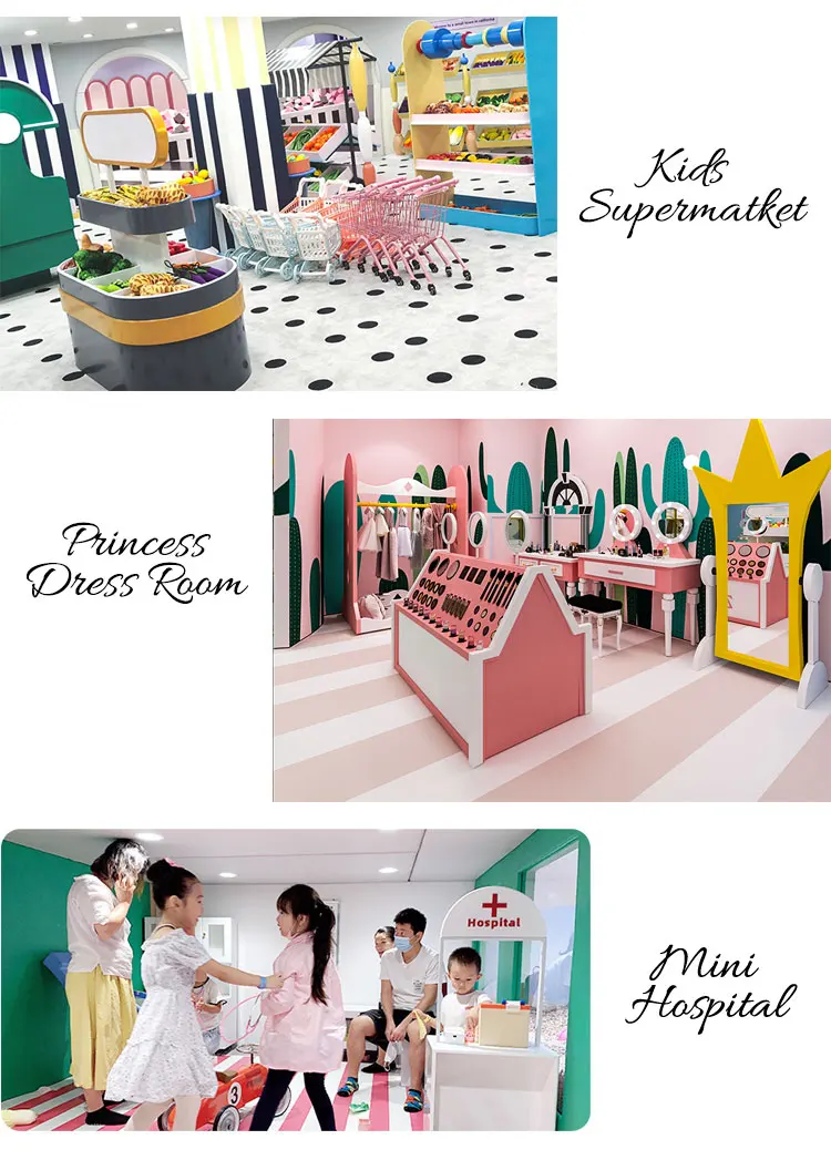 Moetry Kids Beauty Salon Role Play Indoor Playground Pretend Playhouse ...