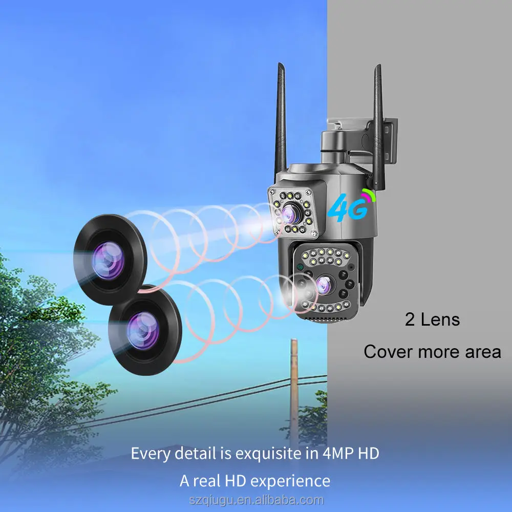 V380 4G Sim Card Smart IP CCTV Wireless Video Surveillance Monitor Home ...