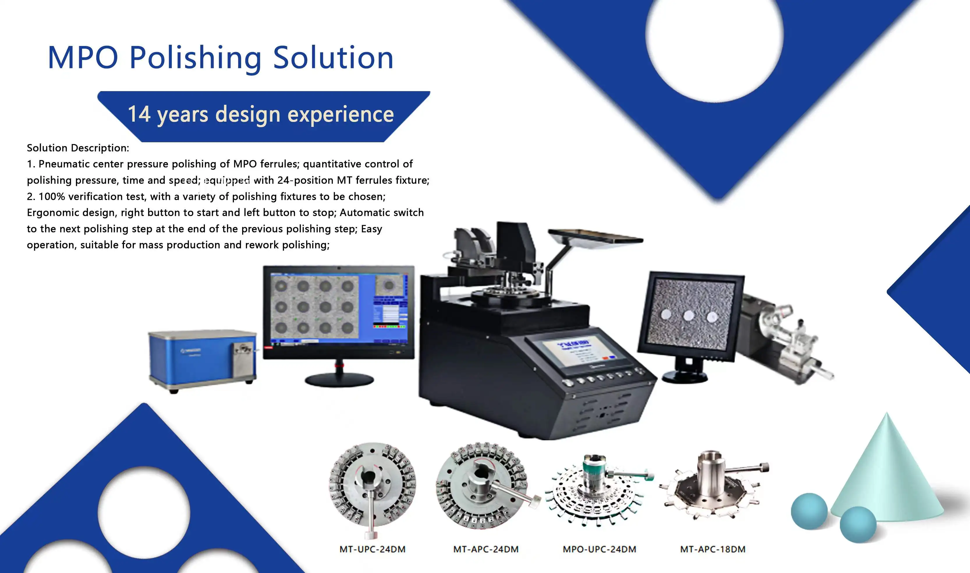 Neofibo MTP MPO Programmable Fiber Polisher - Efficient & Precise