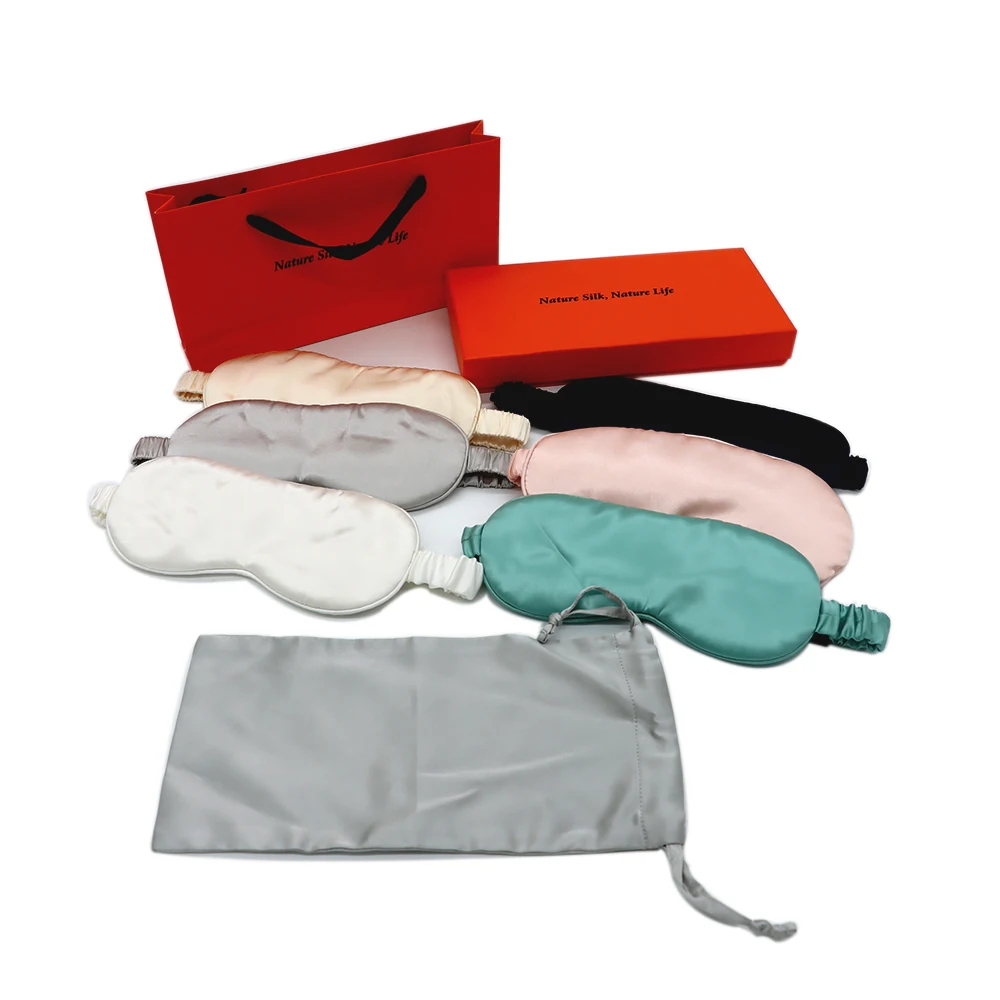 Unisex Super Smooth Silk Satin Eye Mask for Full Sleep