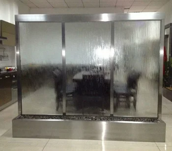 Glass Curtain Wall Room Divider With Indoor Waterfalls For Homes - Buy ...