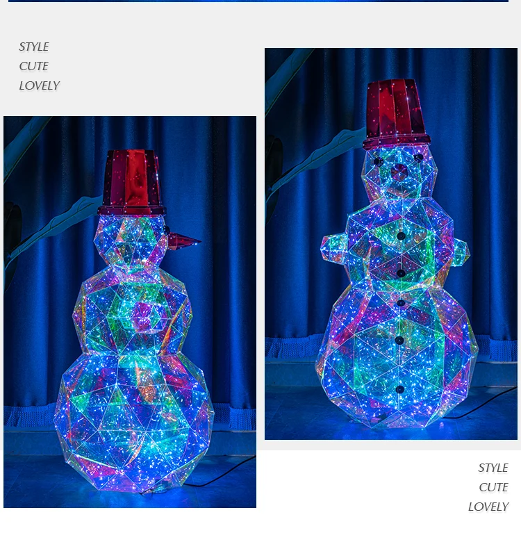 Christmas Large Snowman Led Lights Decoration Party Christmas Novelty ...