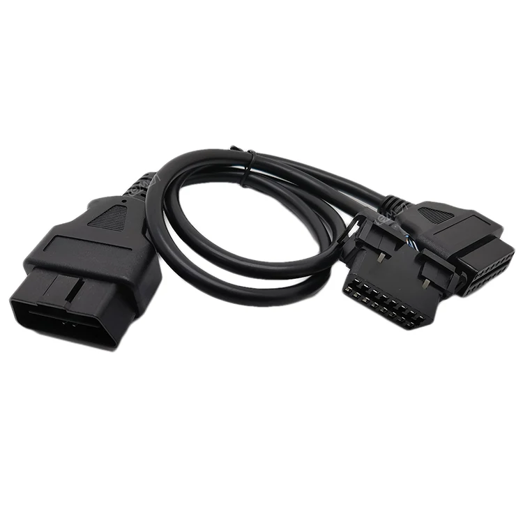Male To Female 16pin Universal Obd Cable Obd Ii Cable Adapter Extension ...