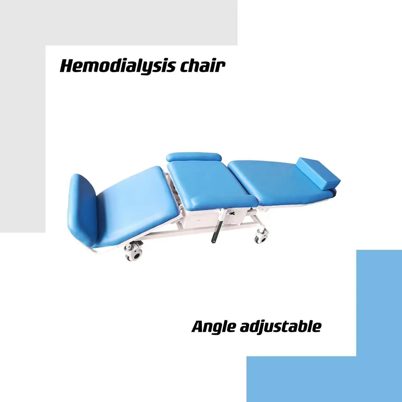 Angle Adjustable Hemodialysis Chair Blue Hospital Dedicated ...