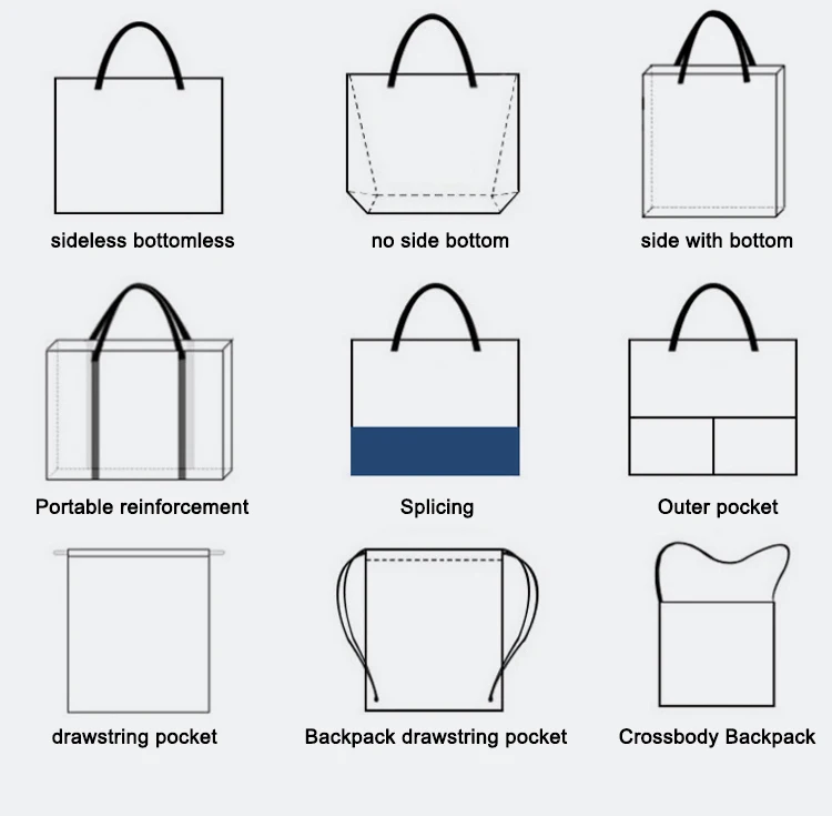 Eco-friendly Custom Laminated PP Woven Bag with Long Handle