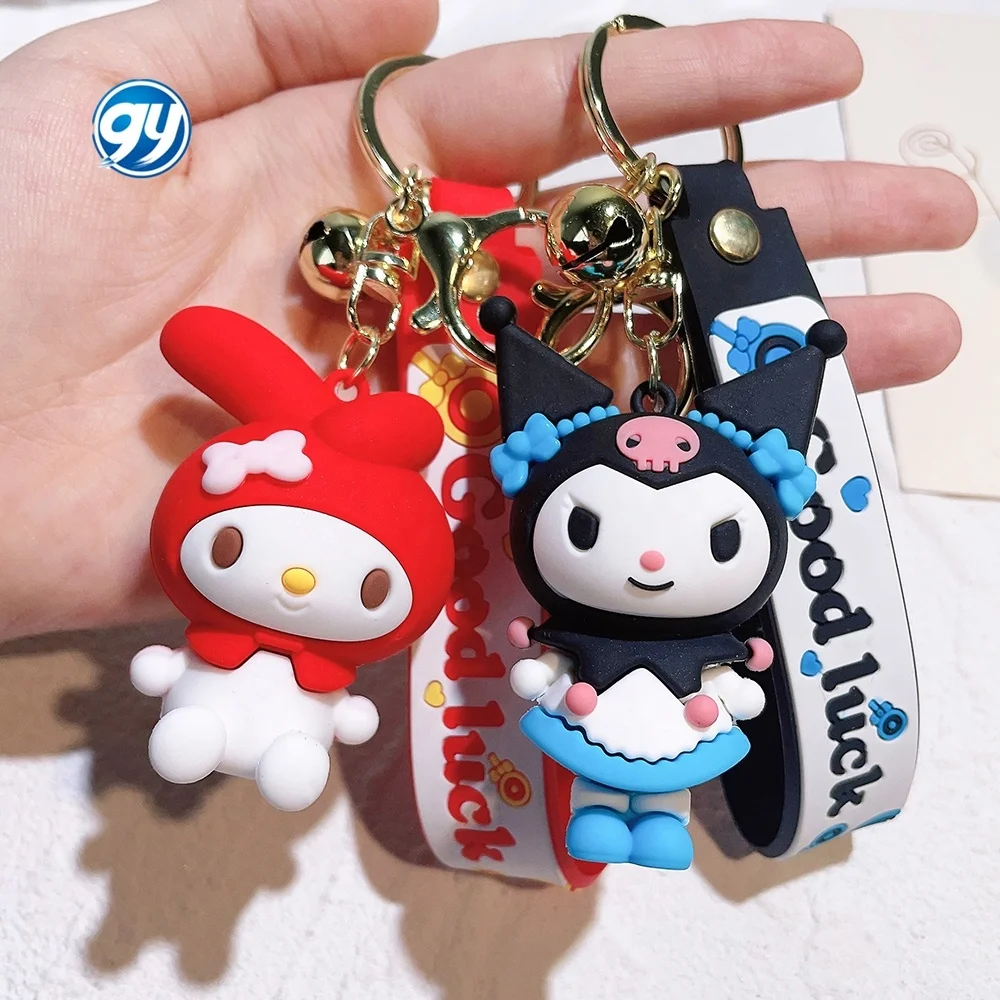 Sanrio Keychain Kawaii Kuromi Keychain Cartoon Toys Dolls Kuromi Bag ...
