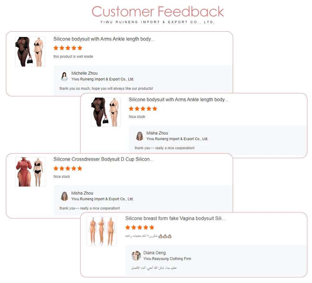 Crossdresser Whole Body D-E Cup Silicone Bodysuit