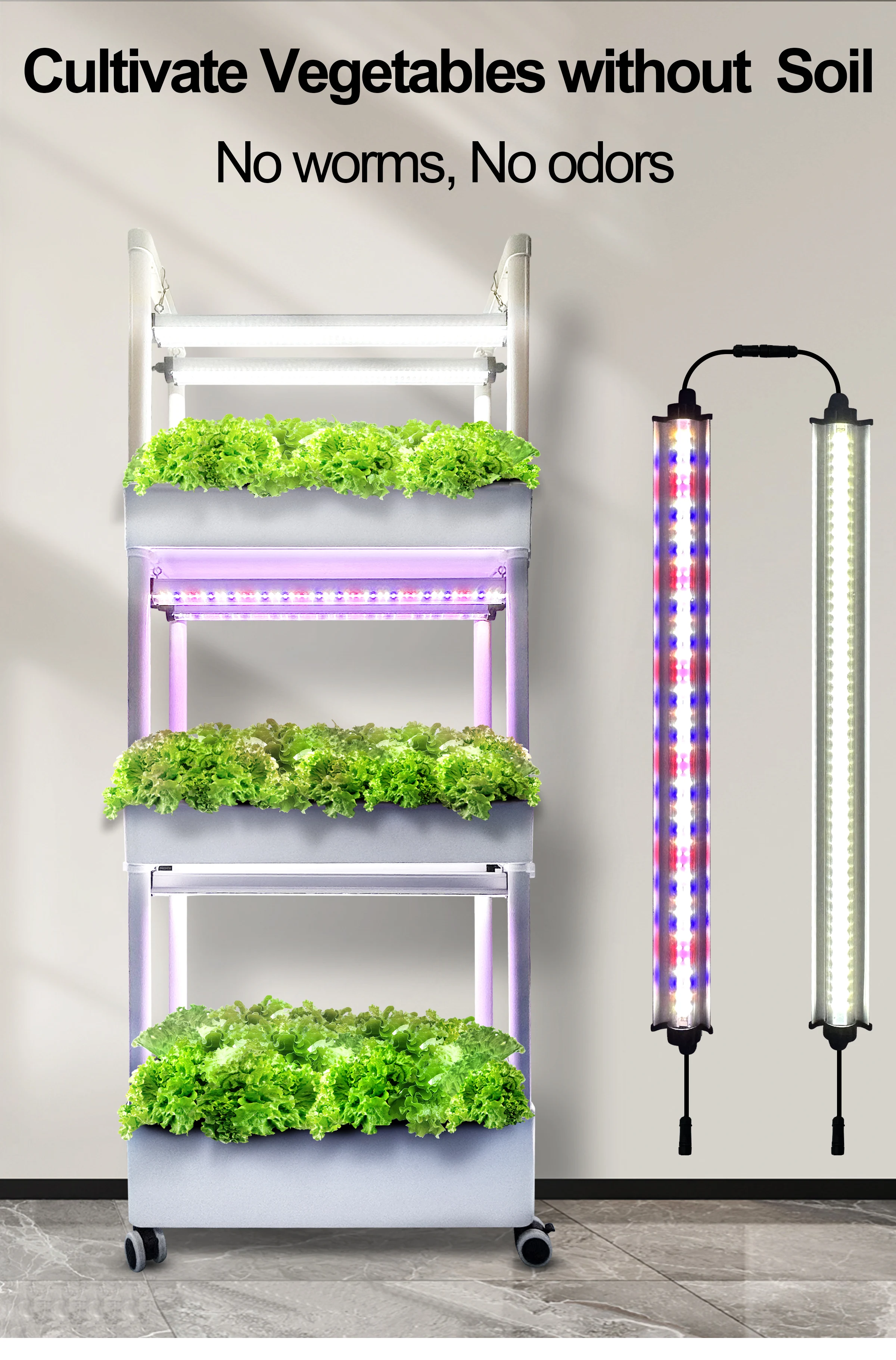 Vertical Grow Rack System - Efficient Home Garden Solutions