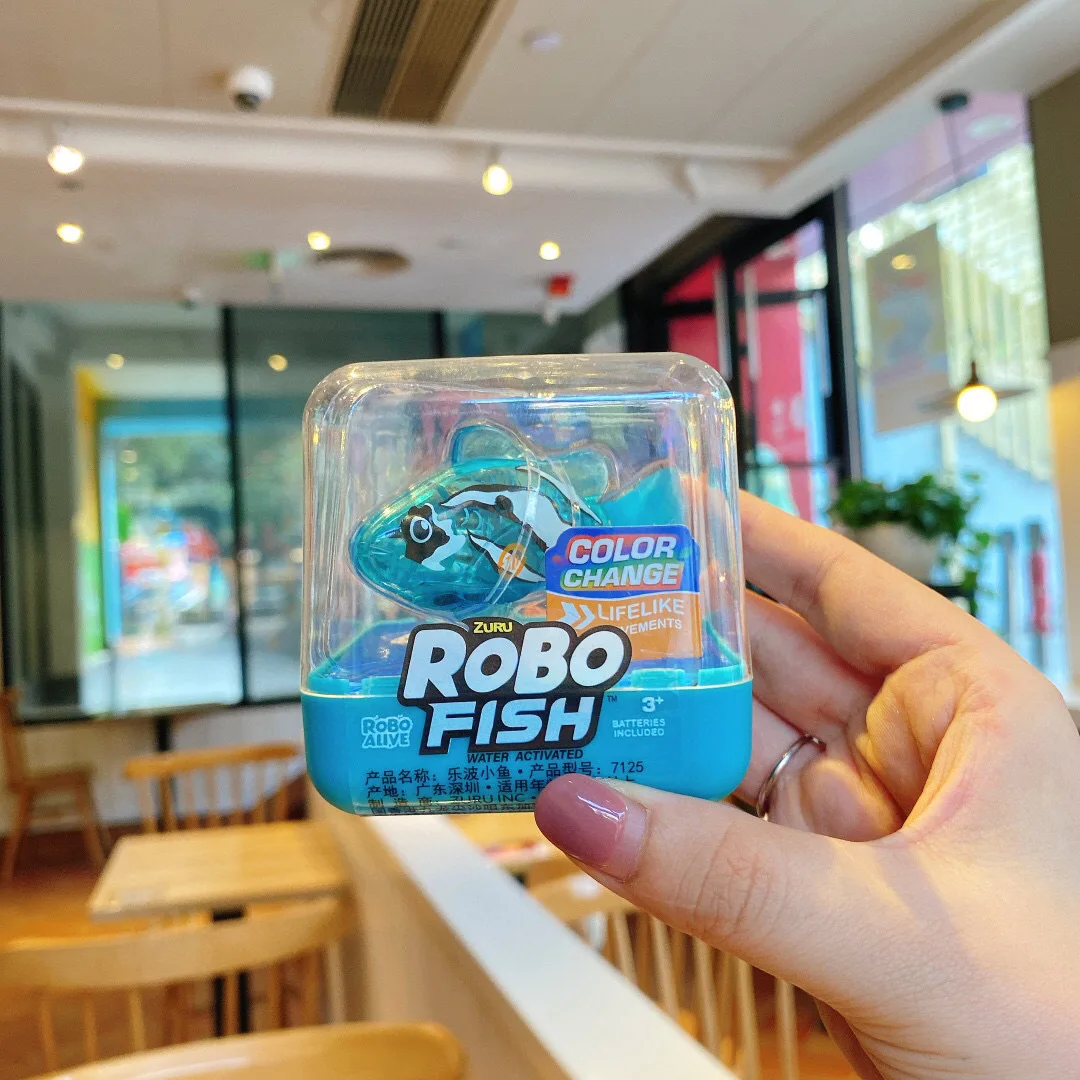 Amazon Robo Alive Robo Fish Robotic Swimming Fish (blue + Red 2 Pack ...