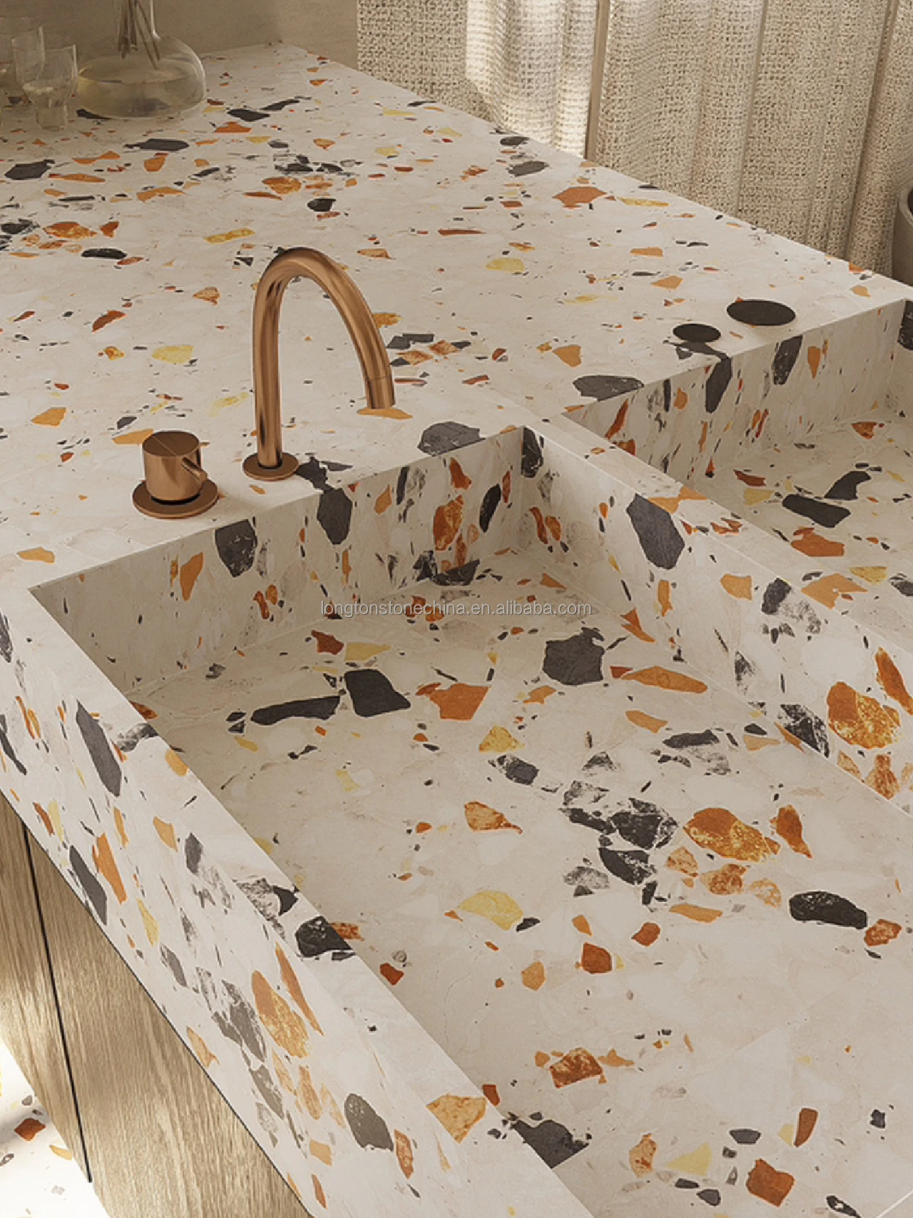 Terrazzo Stone for Bathroom & Kitchen - Durable & Stylish