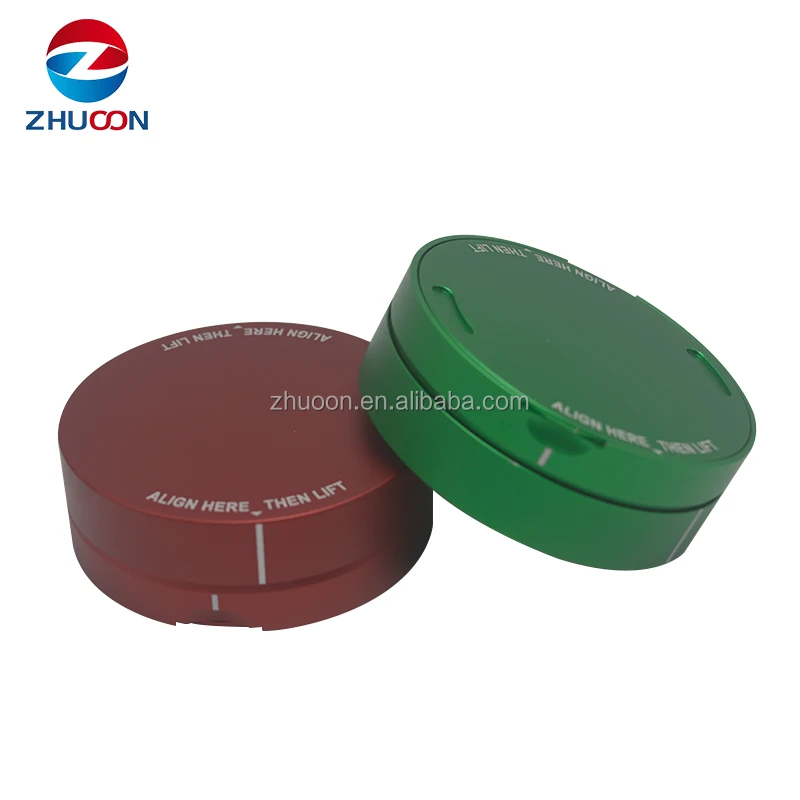 Customized Aluminum Snus Container Empty Color Plastic Can With Metal ...
