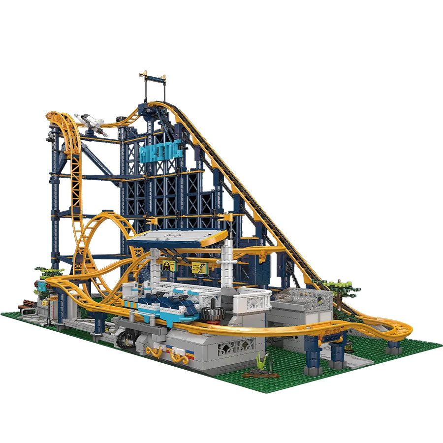 3024pcs Mould King 11012 Roller Coaster 10261 Model Building Blocks ...