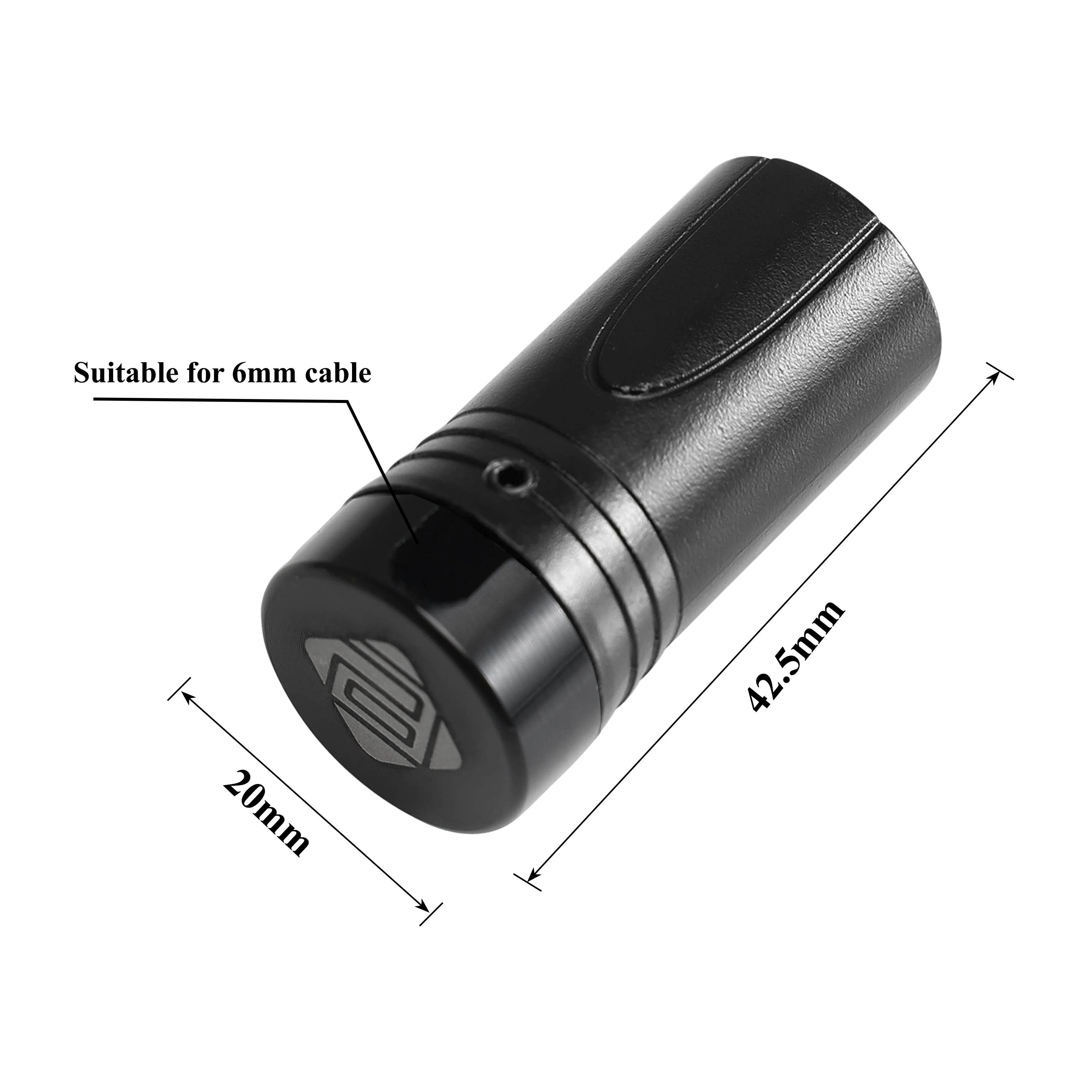 DMX Low Profile Audio Gold 5 Pin Right Angle XLR Male Female Connector ...