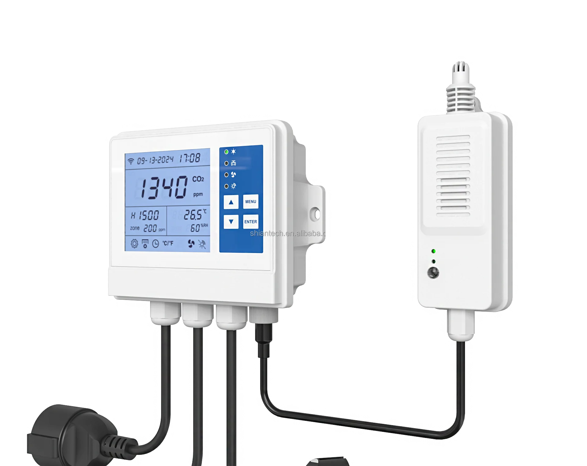 Smart WiFi CO2 Controller & Monitor for Greenhouse/Grow Tent, 10000ppm ...