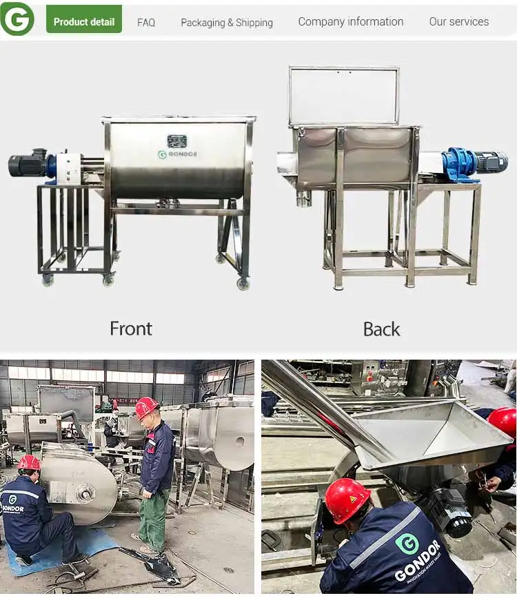 Commercial Horizontal Tobacco Bath Bomb Substrate Spice Ribbon Blender ...