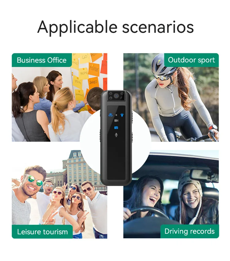 Mini Video Camera - 1080P Portable Camcorders with Night Vision