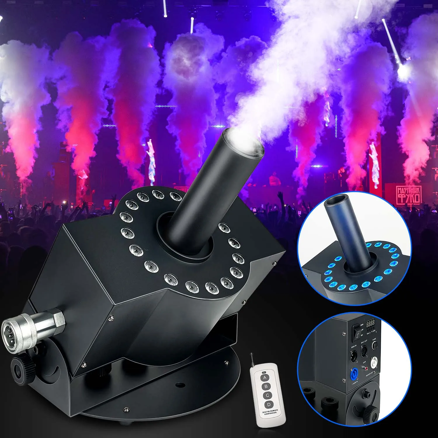 36w Led Co2 Column Stage Effects Smoke Machines Led For Digital Disco ...