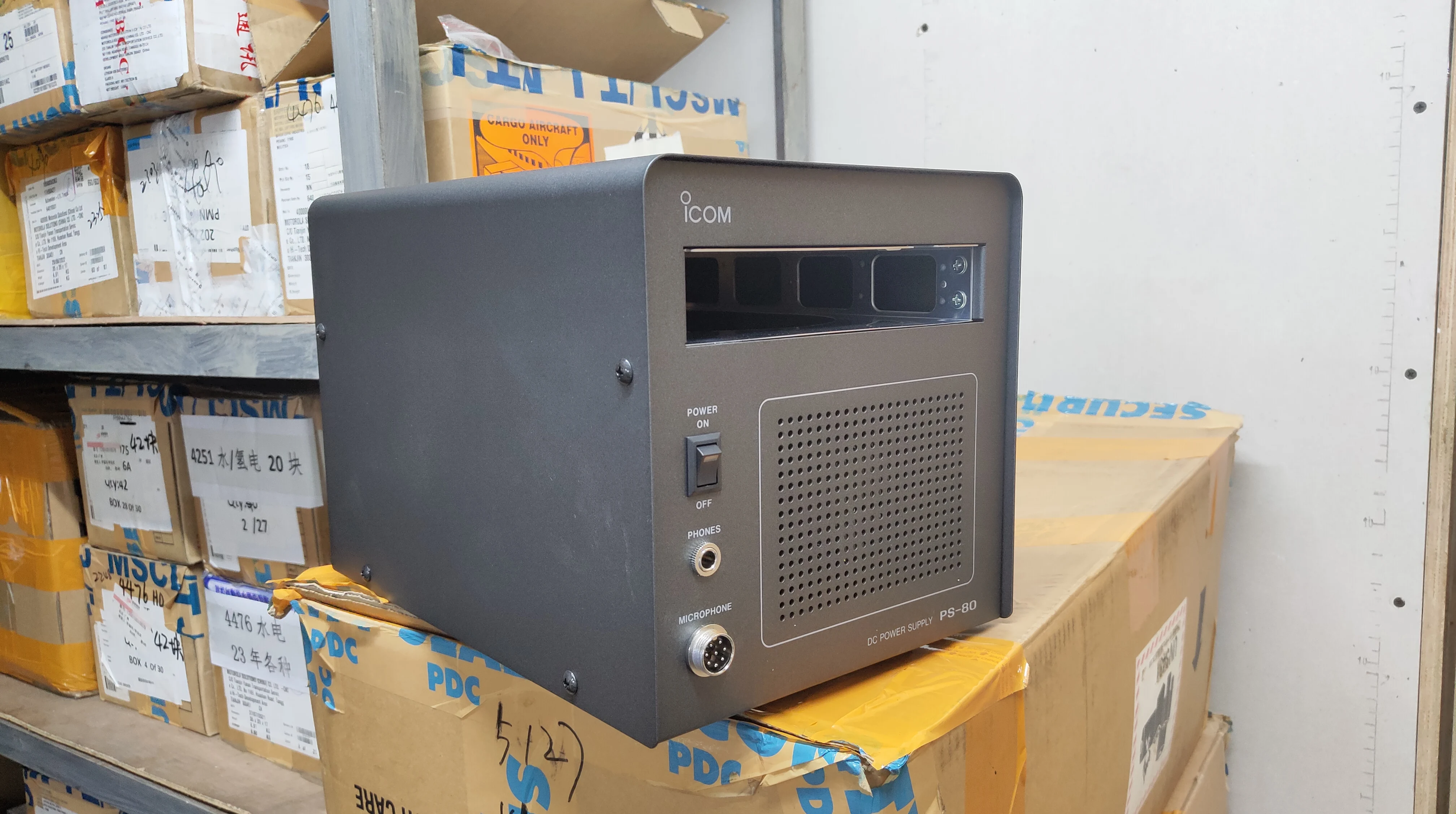 ICOM DC 전원 공급 장치 PS-80 A220 마이크, HM-176 및 부착 어댑터, MBA-3 제공| Alibaba.com