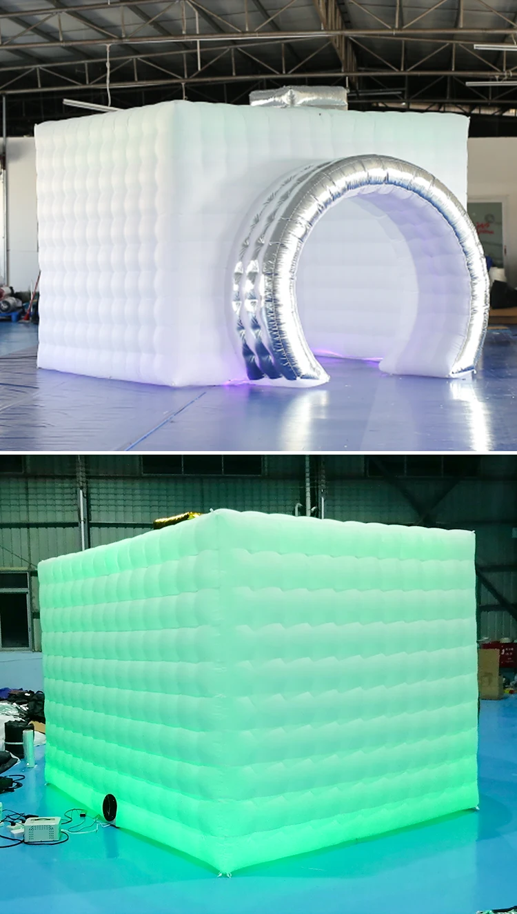 LED Photo Booth Full Enclosure Machine with Backdrop, Compatible with ...