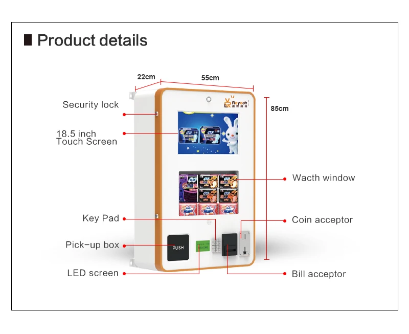 Small Bathroom Vending Machine Diaper Vending Machine for Sale| Alibaba.com