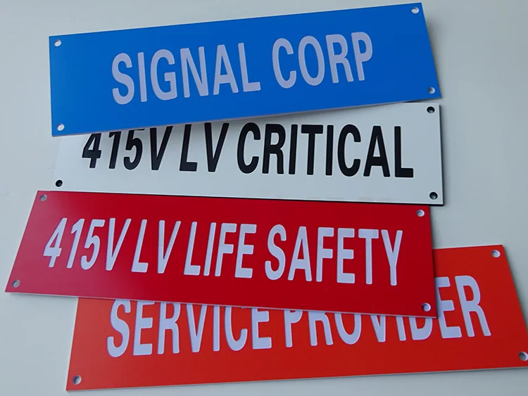 Custom Engraved Traffolyte Name Plates - Durable & Versatile