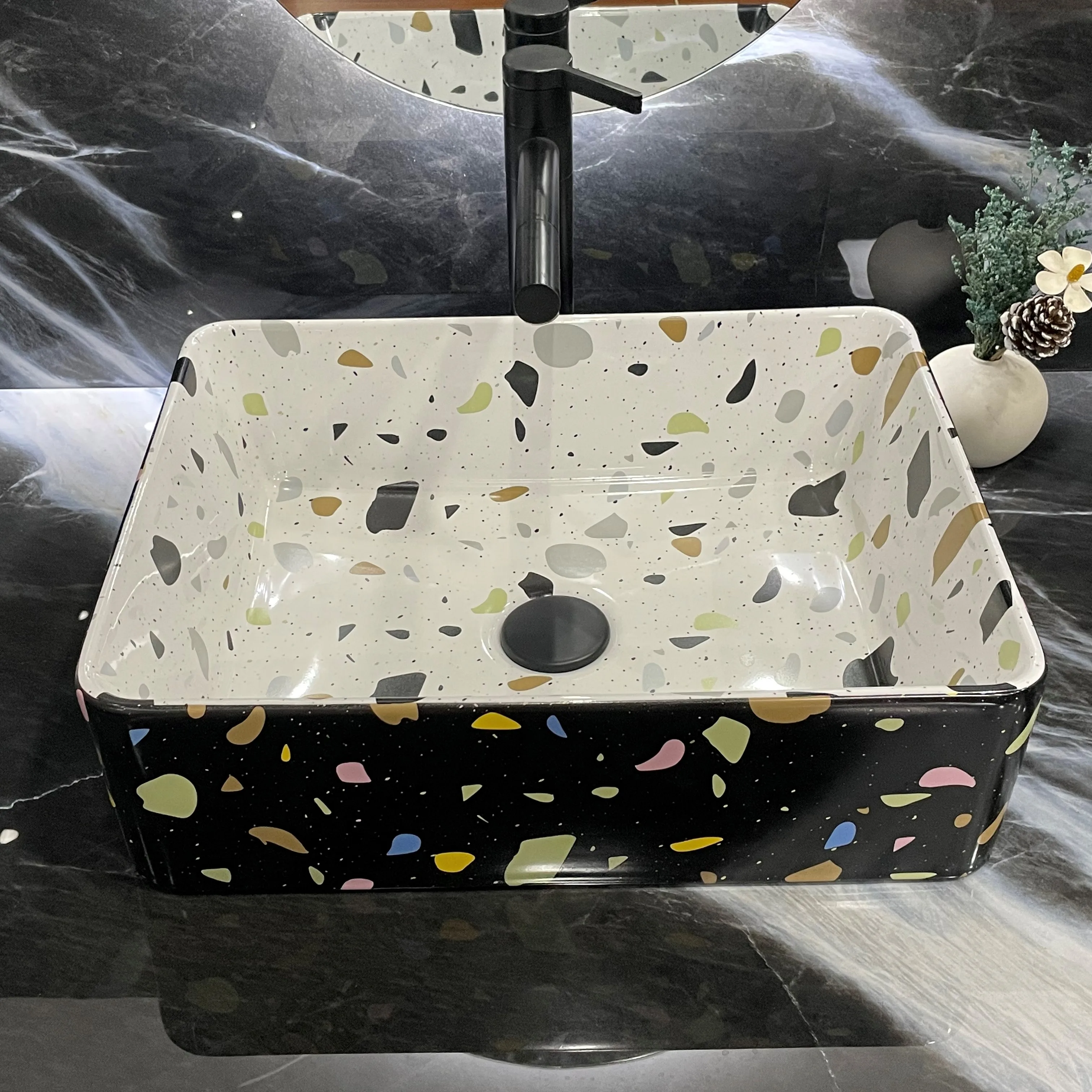 New Natural Stone Marble Sanitary Ware Vessel Vasque Counter Top Art ...