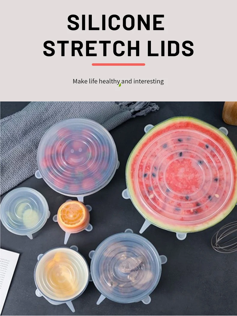 Hot Sale Reusable Elastic Silicon Stretch Lid 12 Set,Silicone Food ...