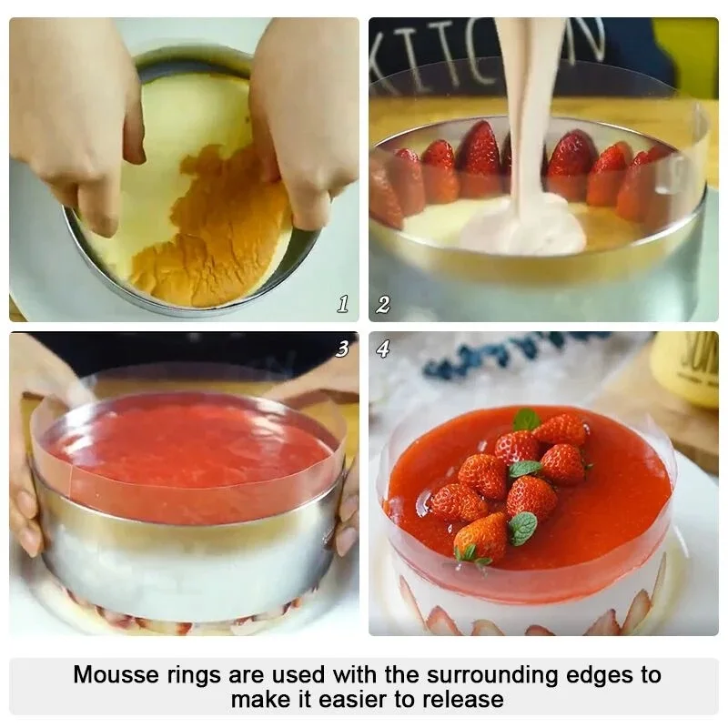 Cake Wrap Transparent Mousse Wrap Film Tape Pe Film Wrap Baking ...