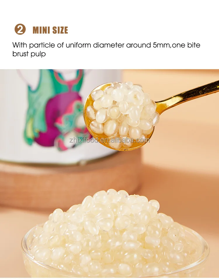 2022 New Bubble Tea Ingredients - Mini Water Chestnut Popping Boba