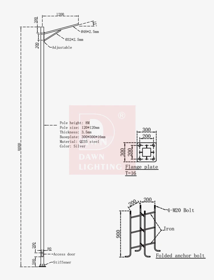 DAWN Lighting - Durable Street Light Poles for Outdoor