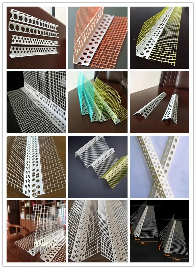 Flexible Perforated PVC Corner Bead with Fiberglass Mesh