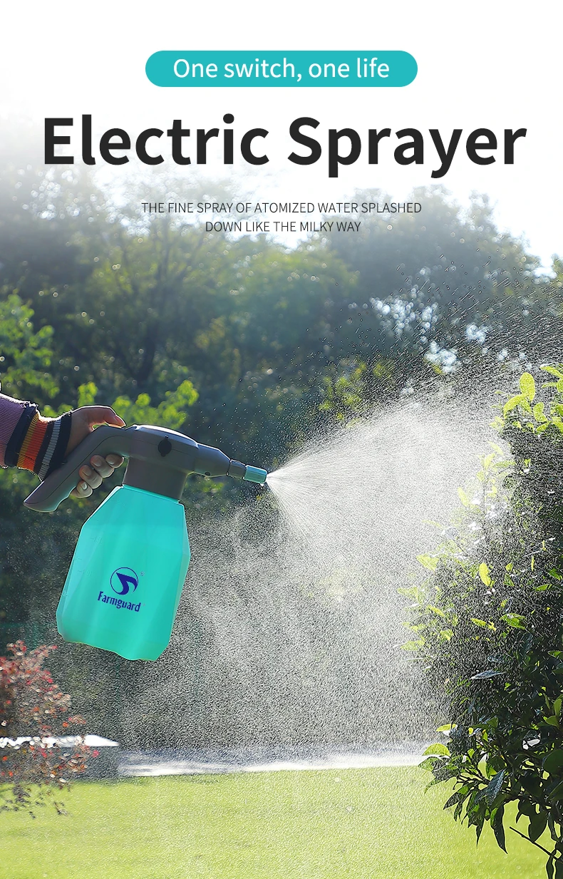 2L Capacity Garden Electric Battery Operated Mister Spray Bottle ...
